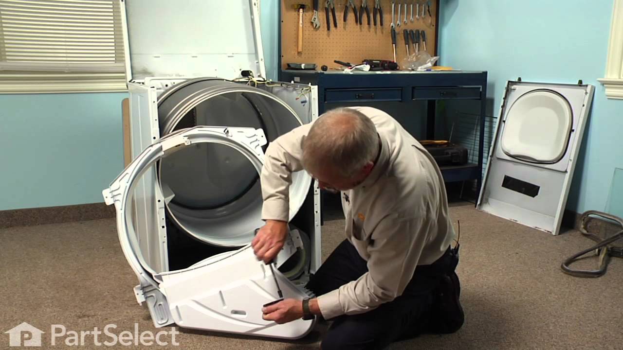 Replacing Cylinder Glide Bracket on an Admiral Dryer | Appliance Video
