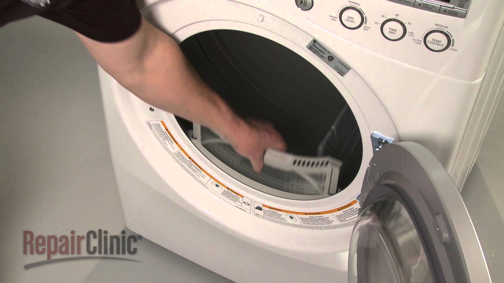 Replacing Lint Filter On A LG Dryer Appliance Video