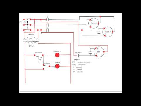A Look at a 3 Phase Air Conditioner Schematic | Appliance Video