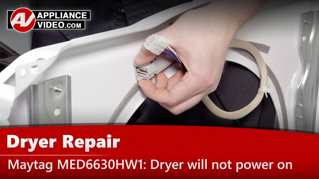 Maytag MED6630HW1 Dryer – Dryer will not power on – Door Switch ...