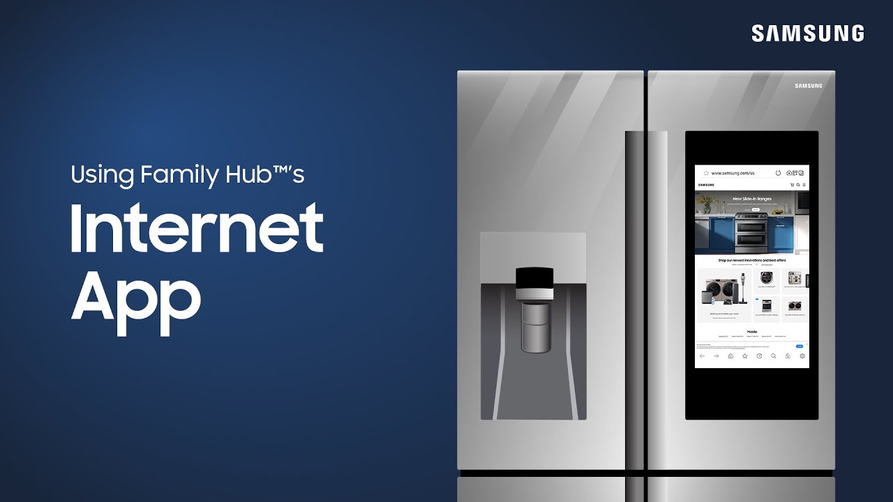 How to use the Internet app on your Family Hub refrigerator | Appliance ...