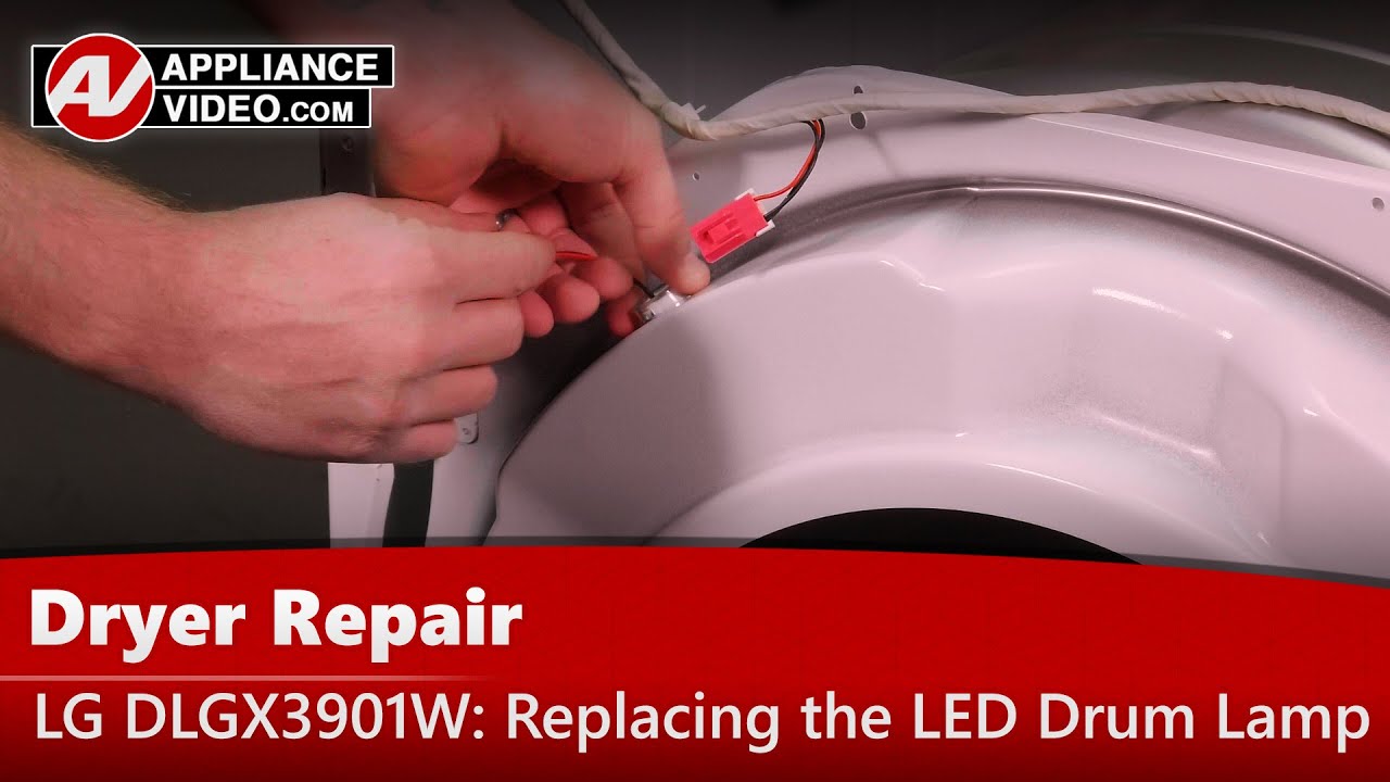 LG DLGX3901W Dryer – Lamp will not illuminate – LED Lamp | Appliance Video